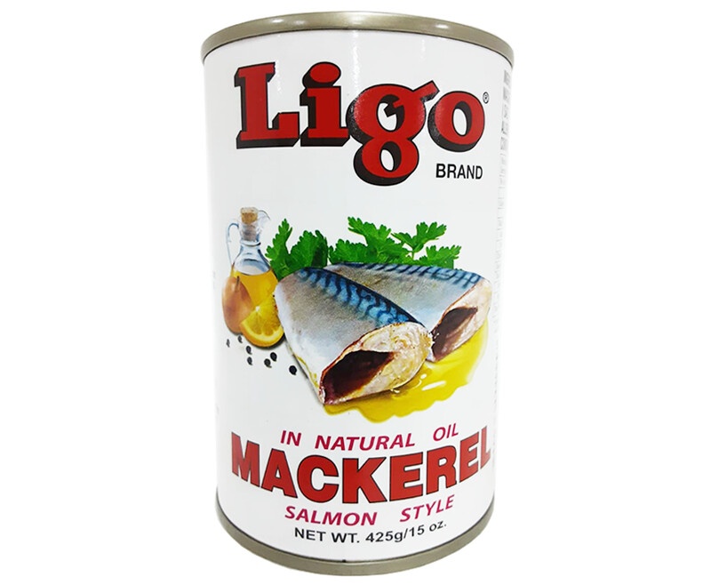 Ligo Mackerel Salmon Style in Natural Oil 425g