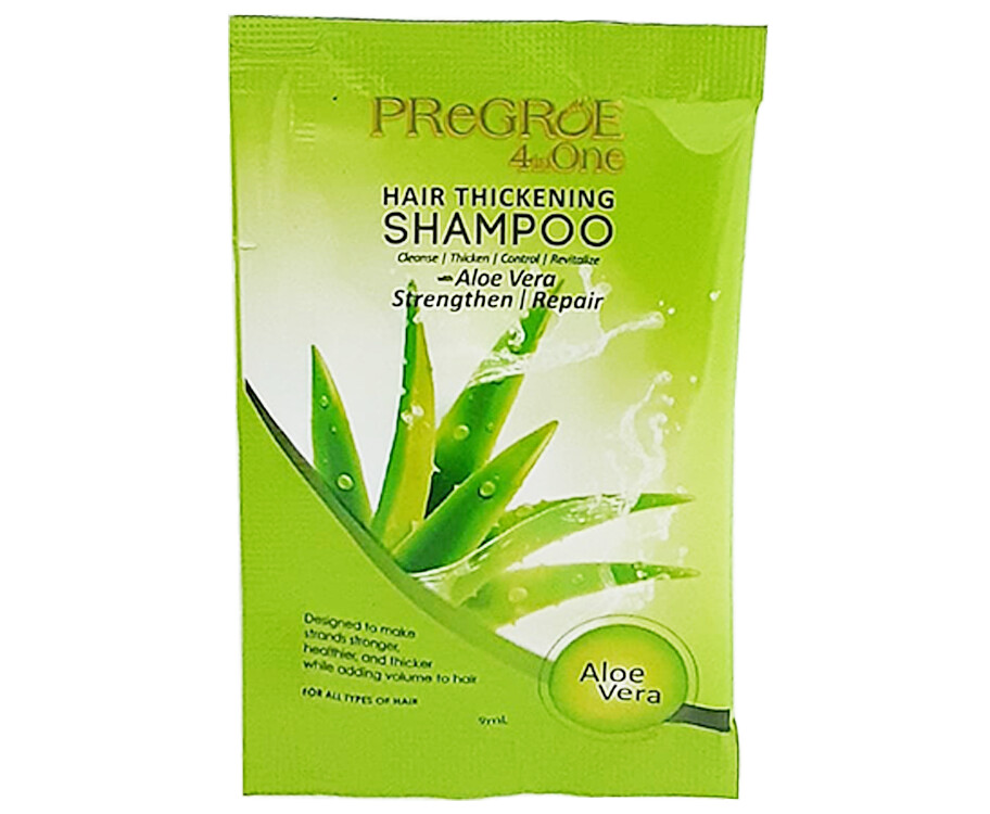 PreGroe 4-in-One Hair Thickening Shampoo With Aloe Vera 9mL