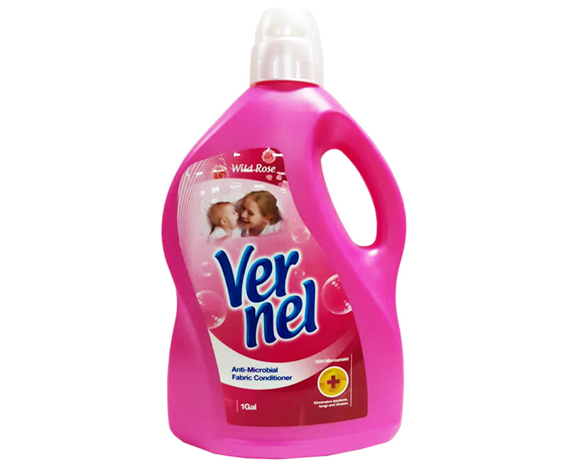 Vernel Anti-Microbial Fabric Conditioner Wild Rose 1 Gallon