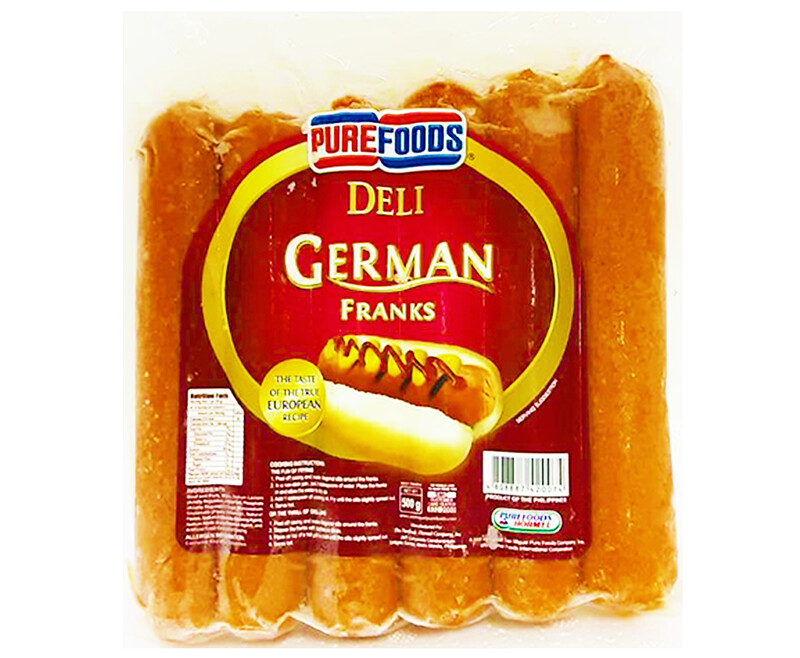 Pure Foods Deli German Franks 500g
