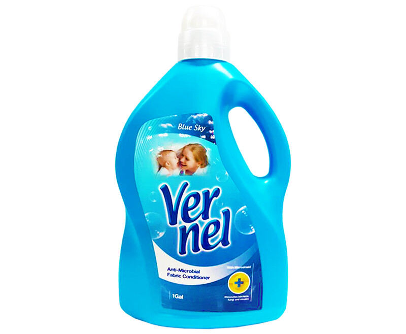 Vernel Anti-Microbial Fabric Conditioner Blue Sky 1 Gallon