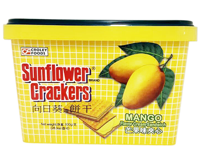 Sunflower Crackers Mango Flavor Cream Sandwich 800g