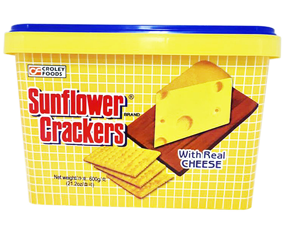 Sunflower Crackers With Real Cheese 600g