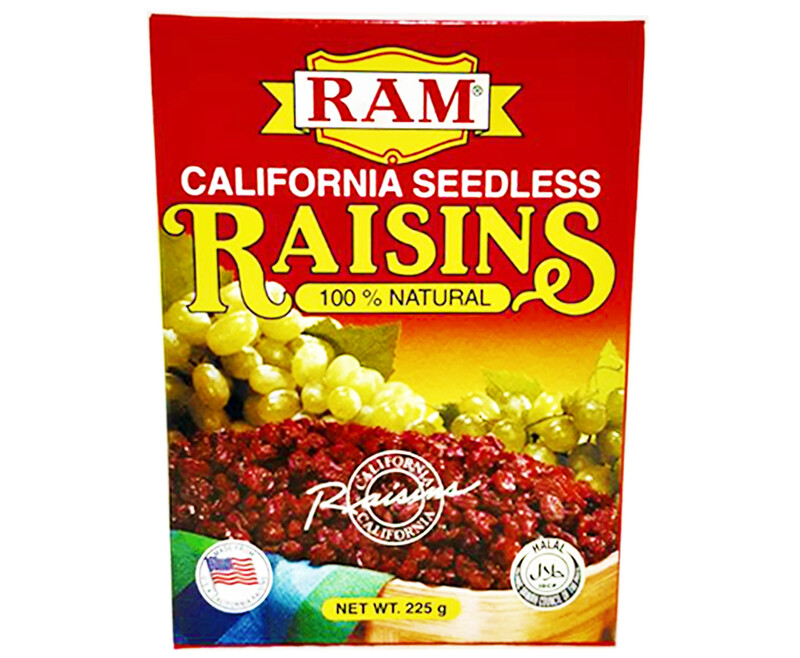 RAM California Seedless Raisins 225g