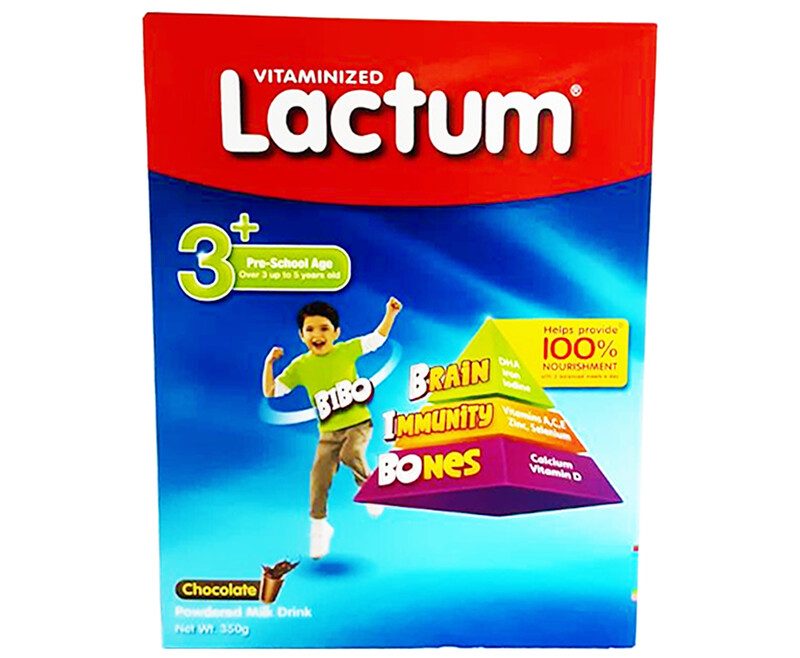 Lactum Vitaminized 3+ Chocolate Powdered Milk Drink 350g