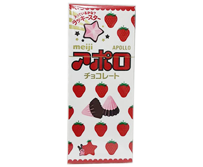 Meiji Apollo Strawberry Chocolate Candy 47.9g