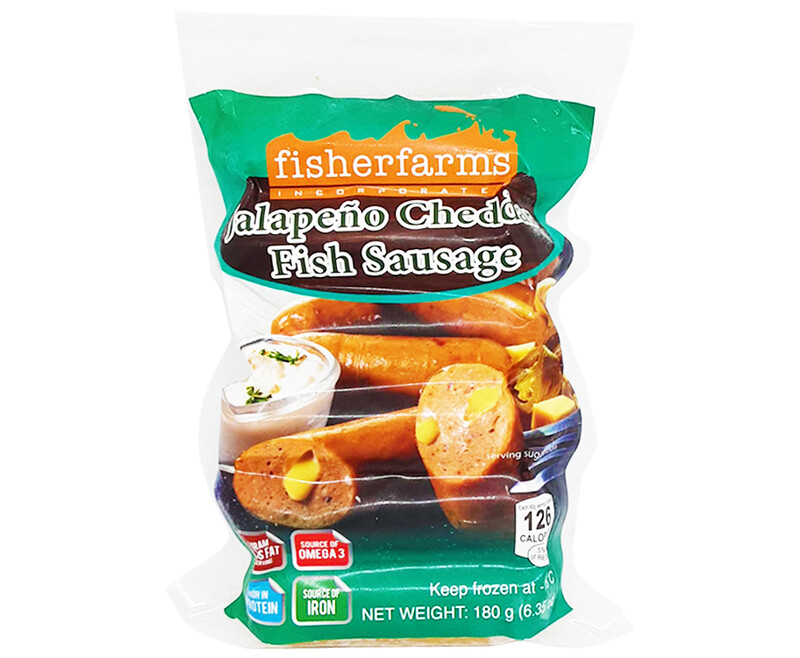 Fisher Farms Jalapeño Cheddar Fish Sausage 180g
