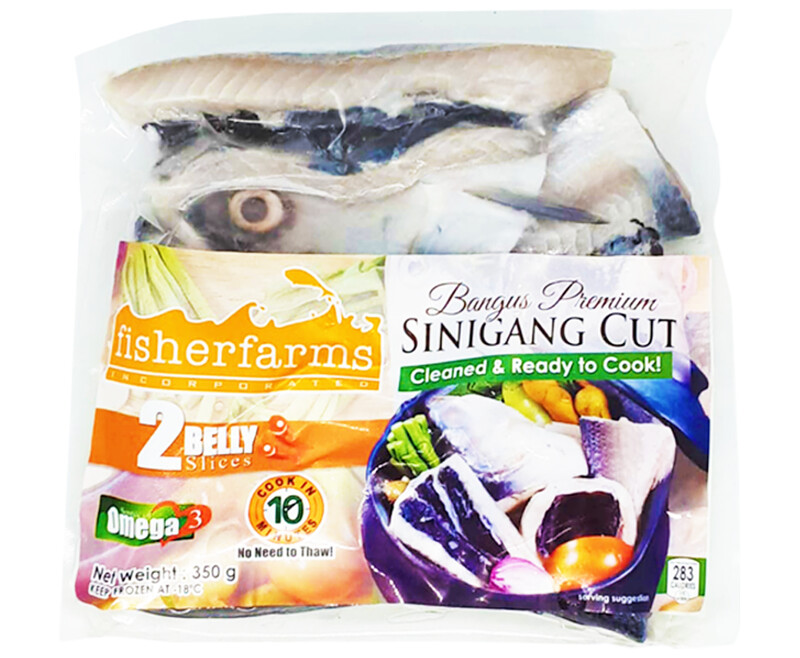 Fisher Farms 2 Belly Slices Bangus Premium Sinigang Cut 350g