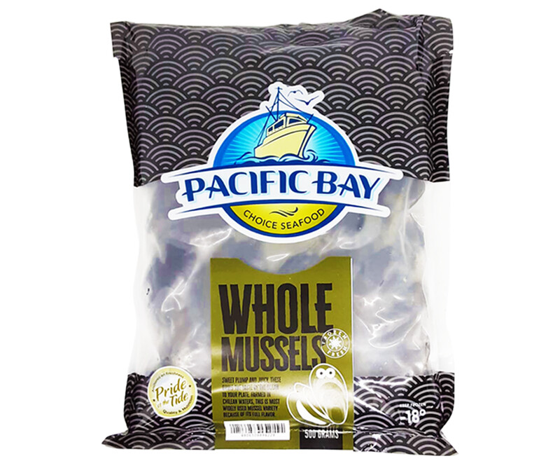Pacific Bay Whole Mussels 500g