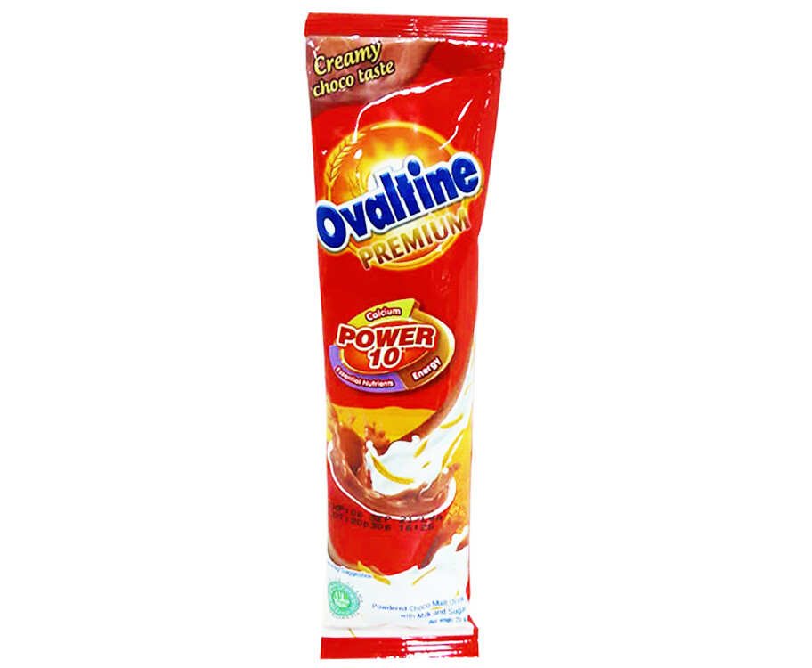 Ovaltine Premium Powdered Choco Malt Drink with Milk and Sugar 25g