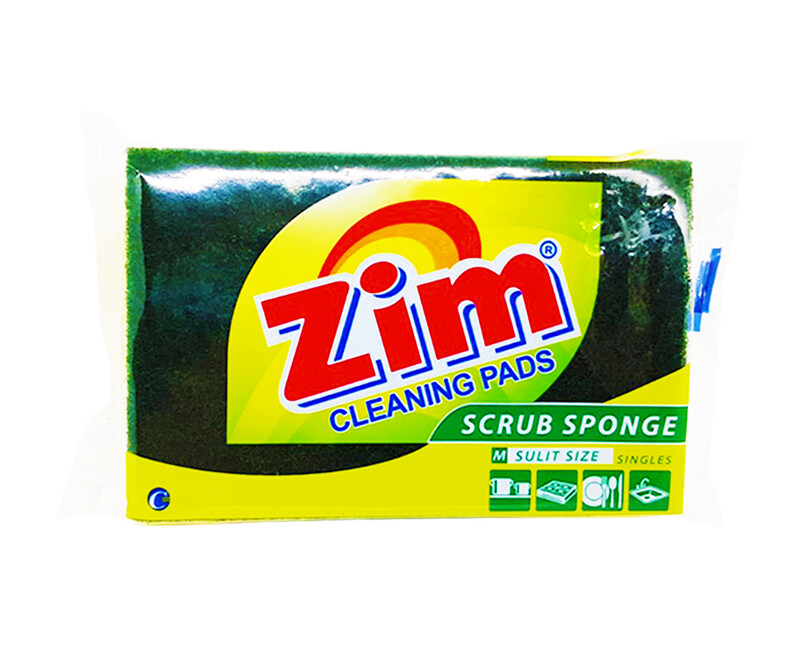 Zim Cleaning Pads Scrub Sponge M Sulit Size Singles