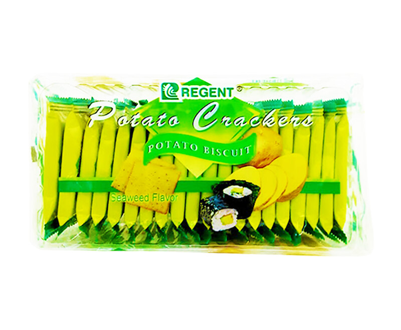 Regent Potato Crackers Potato Biscuit Seaweed Flavor (20 Packs x 10g)