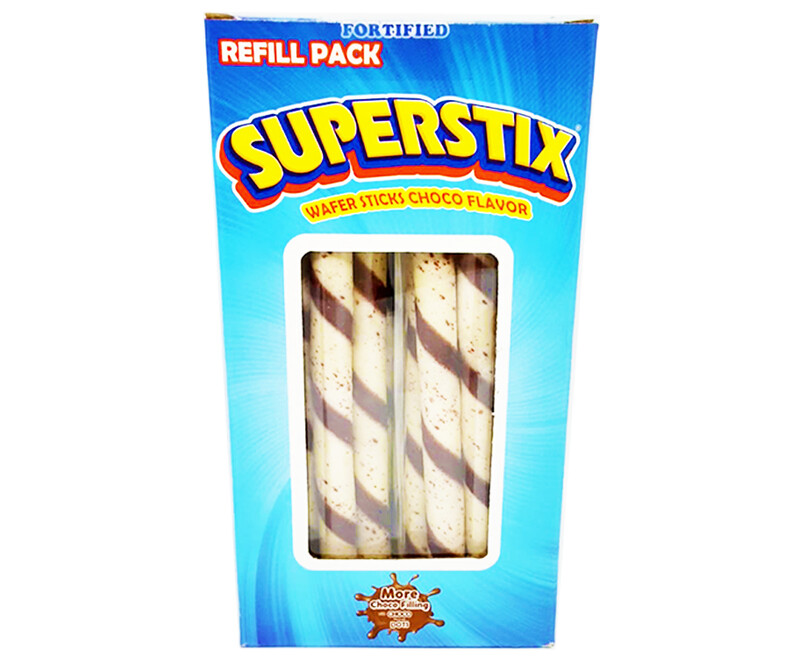 Superstix Wafer Sticks Choco Flavor Refill Pack (2 Packs x 20 Pieces ...