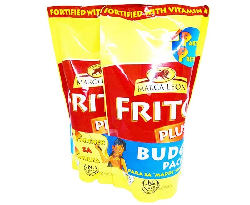 Marca Leon Frito Plus Vegetable Oil Refill Budget Pack (2 Packs x 900mL)