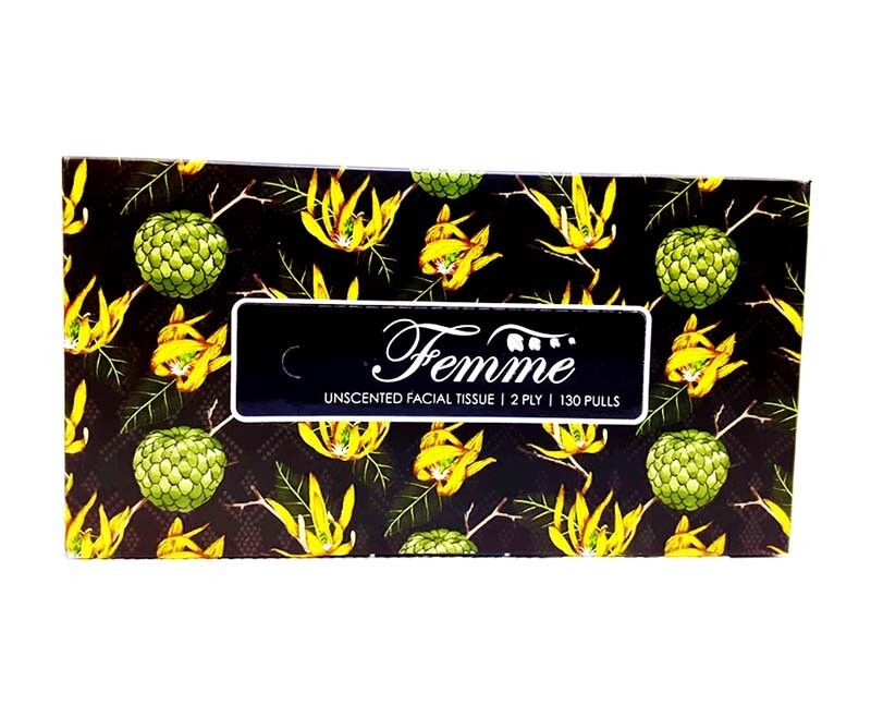 Femme Unscented Facial Tissue 2-Ply 130 Pulls 260 Sheets Economy Box