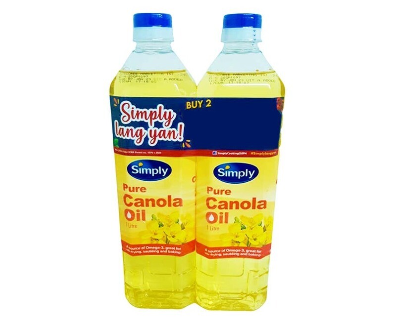 Simply Pure Canola Oil (2 Packs x 1L)