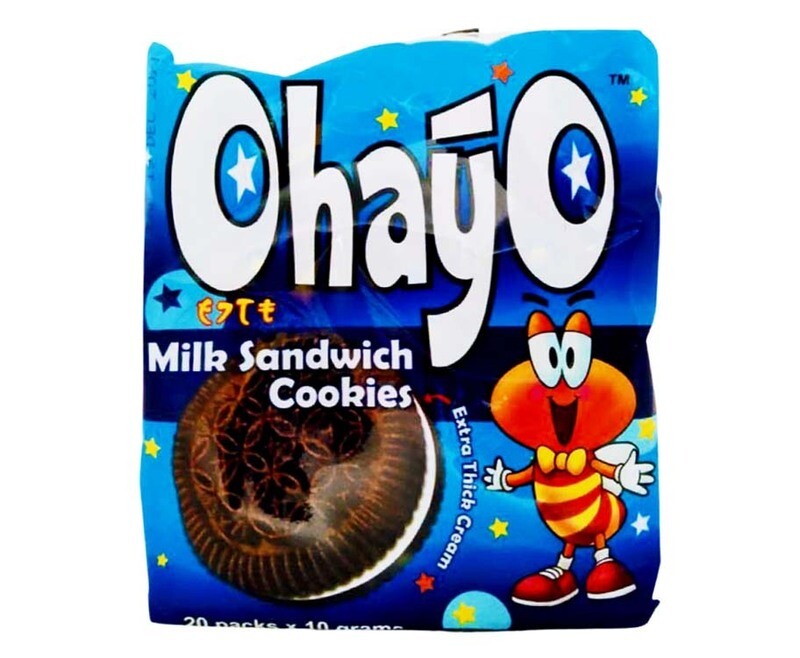 Ohayo Milk Sandwich Cookies (20packs x 10g)