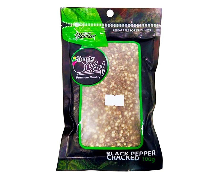 Simply Chef Black Pepper Cracked 100g