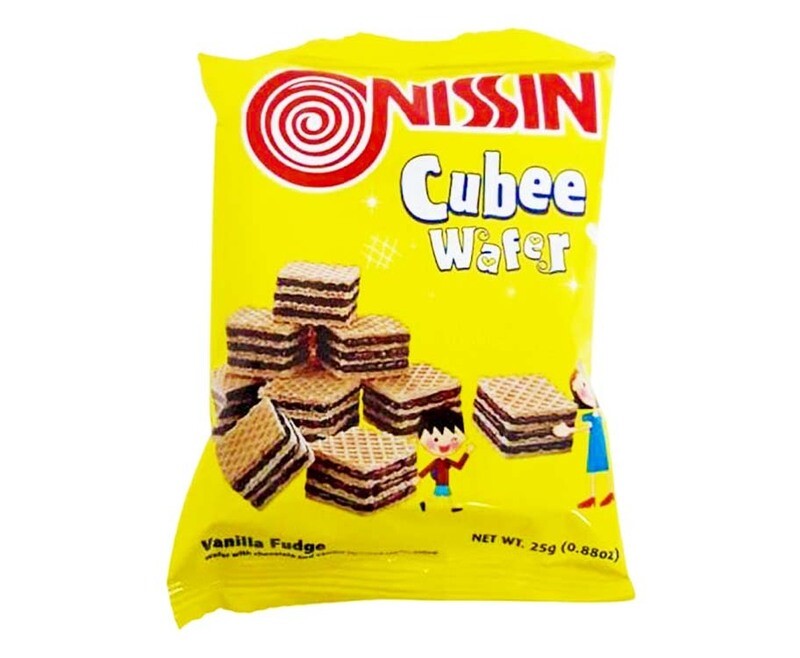 Monde Nissin Cubee Wafer Vanilla Fudge 25g