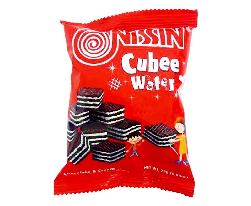 Monde Nissin Cubee Wafer Chocolate & Cream 25g