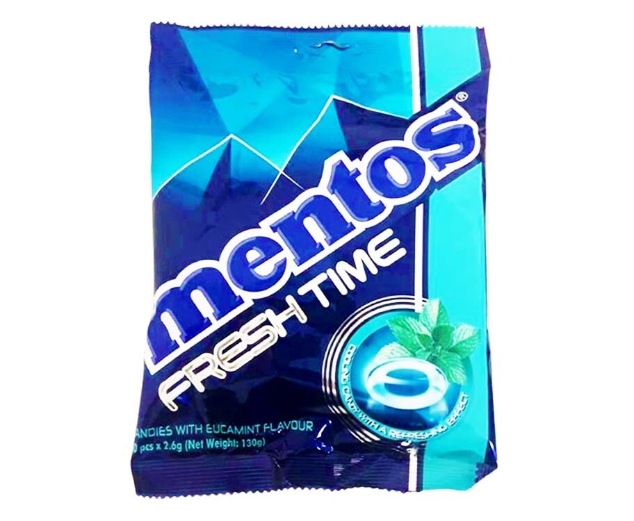 Mentos Fresh Time Eucamint Flavour 50 Pieces 130g