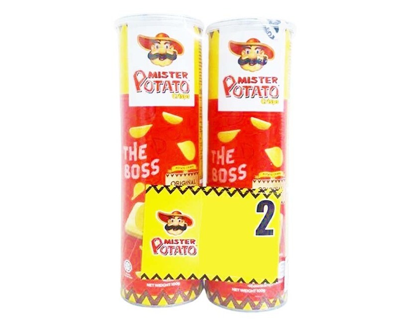 Mister Potato Crisps The Boss Original Flavor (2 Packs x 100g)