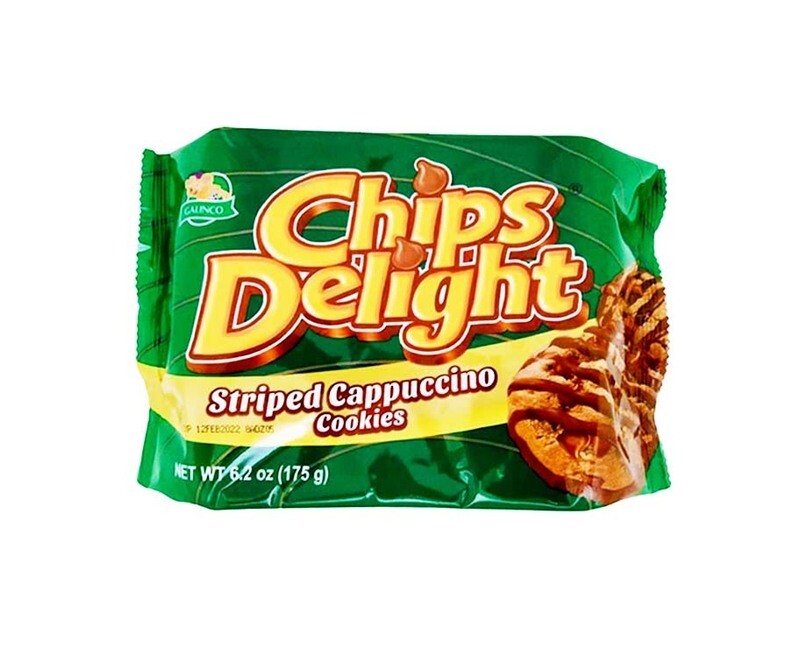 Galinco Chips Delight Striped Cappuccino Cookies 6.2oz (175g)