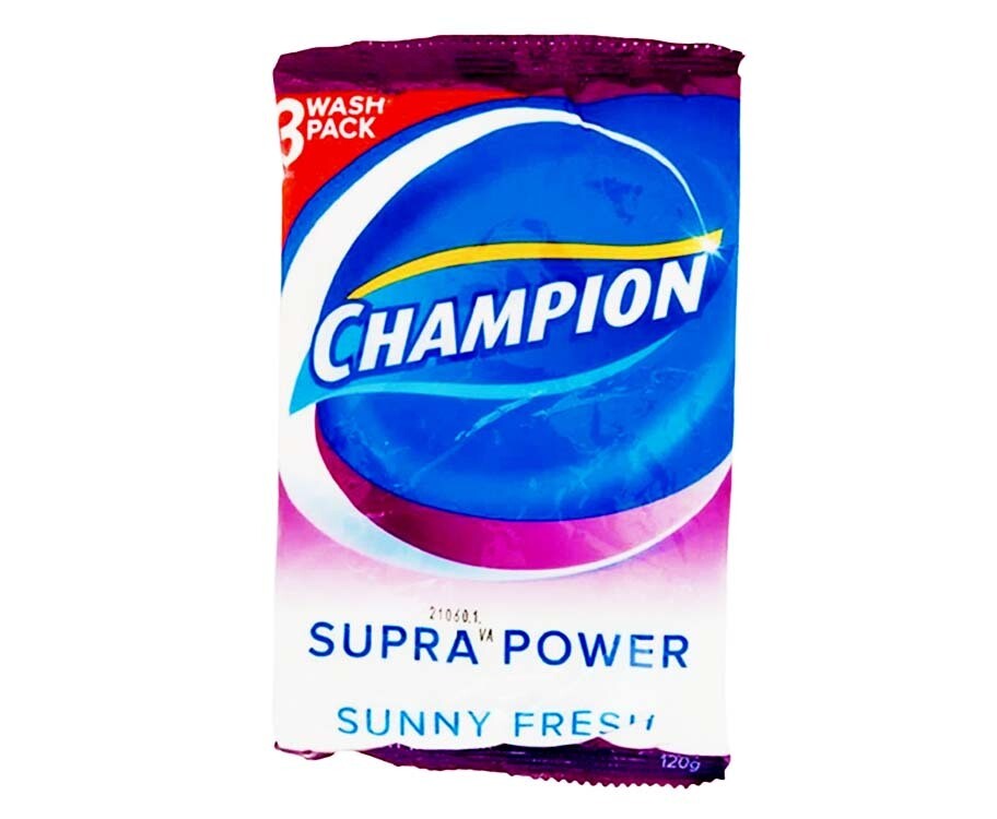 Champion Supra Power Sunny Fresh Detergent Powder 120g