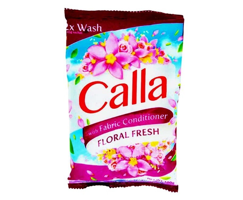 Calla with Fabric Conditioner Floral Fresh Powder Detergent 100g