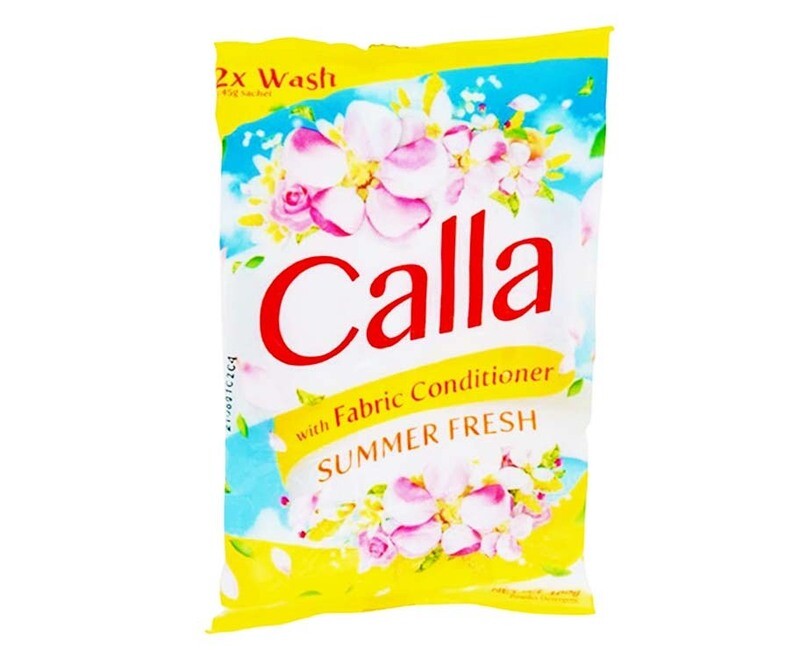 Calla with Fabric Conditioner Summer Fresh Powder Detergent 100g