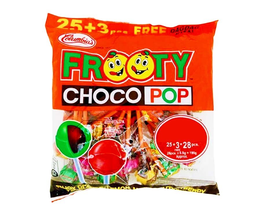 Columbia's Frooty Choco Pop 28 Pieces 190g