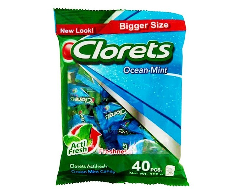 Clorets Ocean Mint Candy Clorets Actifresh 40 Pieces 112g