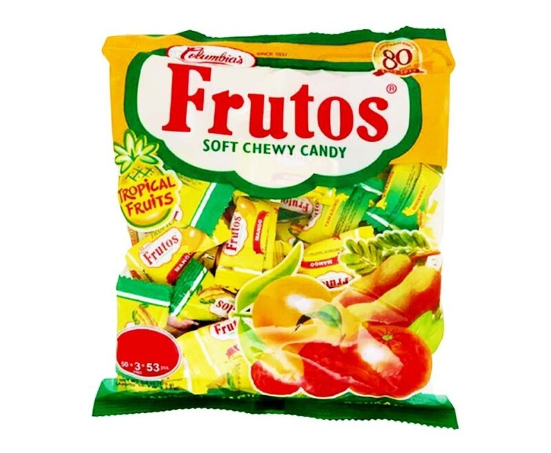 Columbia's Frutos Soft Chewy Candy Tropical Fruits 53 Pieces 170g