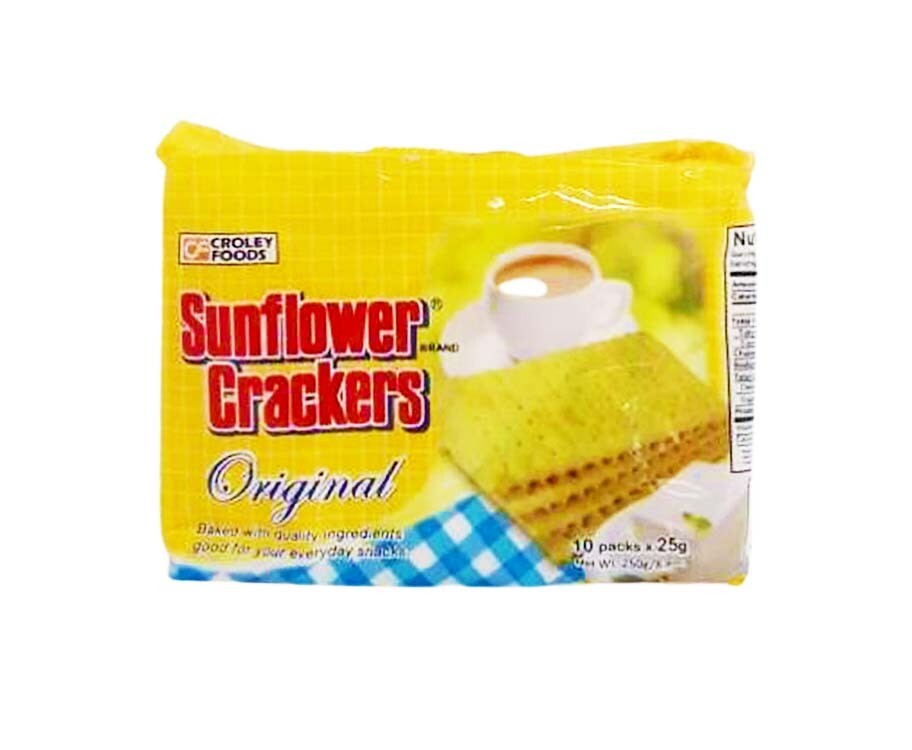 Croley Foods Sunflower Orginal Crackers (10 Packs x 25g)