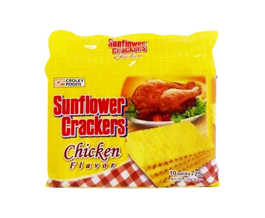 Croley Foods Sunflower Crackers Chicken Flavor (10 Packs x 25g)