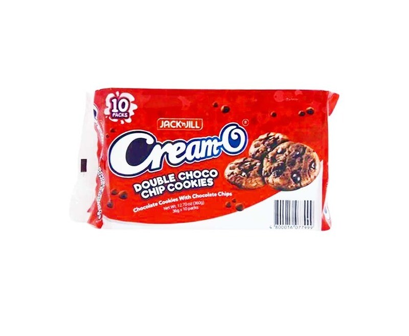 Jack 'n Jill Cream-O Double Choco Chip Cookies (10 Packs x 36g) 360g
