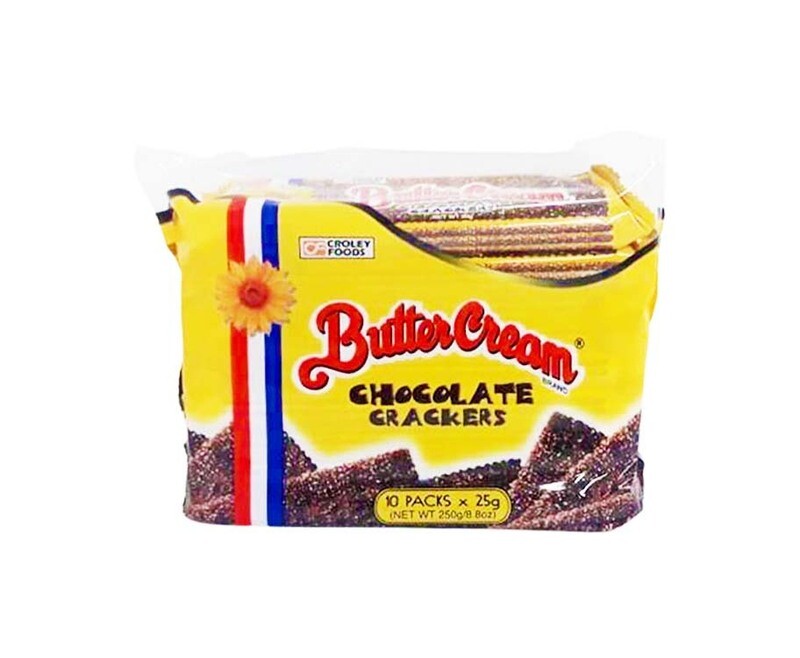 Croley Foods Butter Cream Chocolate Crackers (10 Packs x 25g)