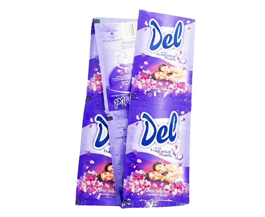 Del with Fragrance Pearls Fabric Softener Lavender Breeze (6 Packs x 22mL)