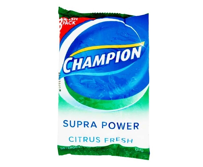 Champion Supra Power Citrus Fresh Detergent Powder 105g