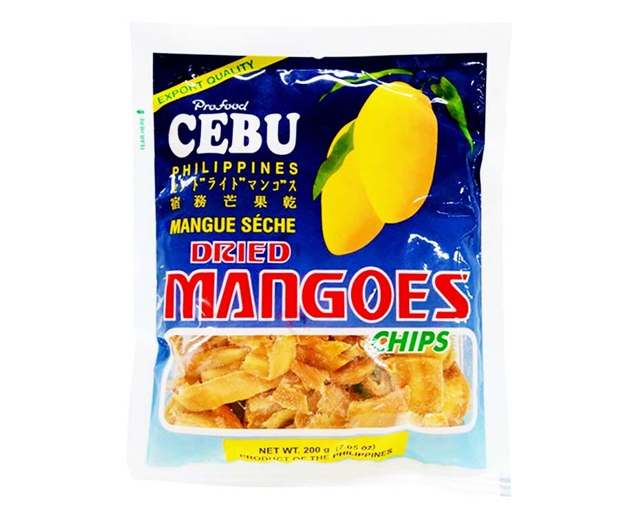Profood Cebu Brand Dried Mangoes Chips 200g