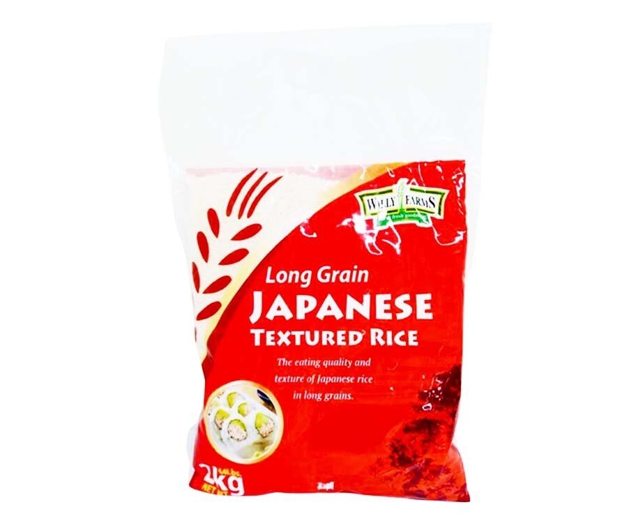 Willy Farms Long Grain Japanese Textured Rice 2kg