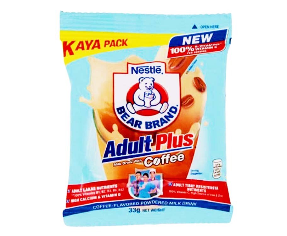 Nestlé Bear Brand Adult Plus Milk Drink with Coffee 33g