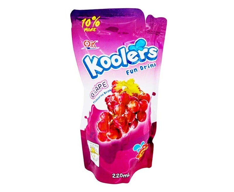 O.K. Koolers Fun Drink Grape Flavoured Drink 220mL