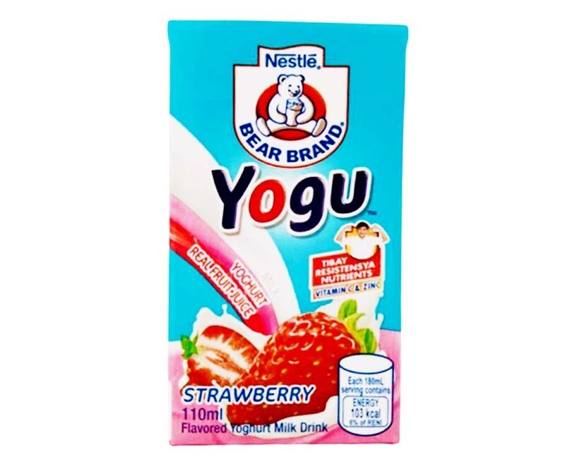 Nestlé Bear Brand Yogu Strawberry Flavored Yoghurt Milk Drink 110mL