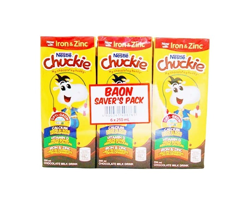 Nestlé Chuckie Chocolate Milk Drink Snack Time Bundle (6 Packs x 250mL)