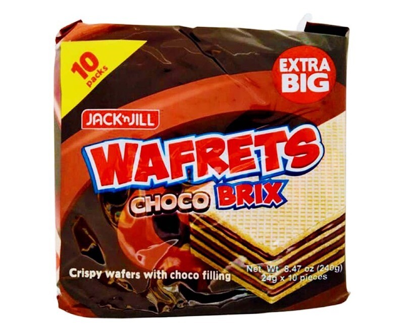 Jack 'n Jill Wafrets Choco Brix Extra Big (10 Packs x 24g) 240g