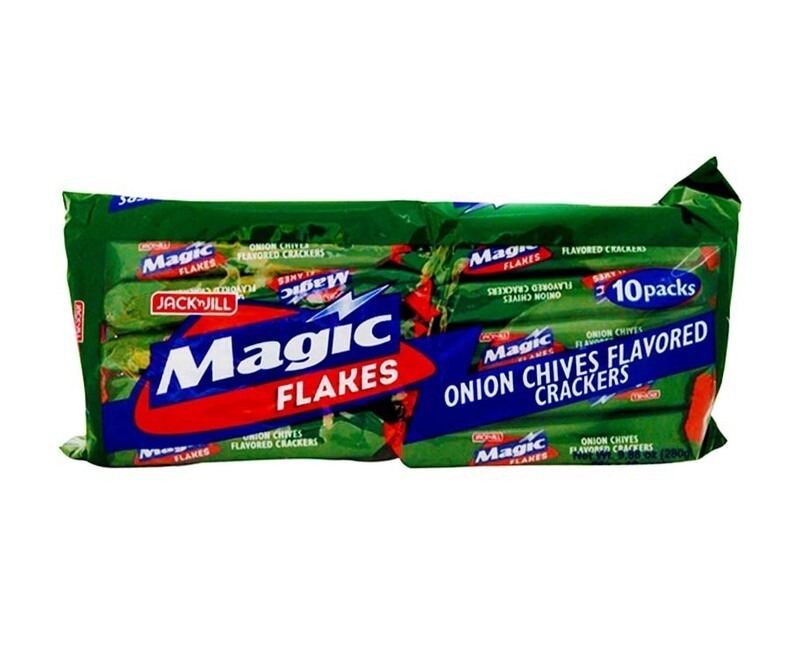 Jack 'n Jill Magic Flakes Onion Chives Flavored Crackers (10 Packs x 28g)