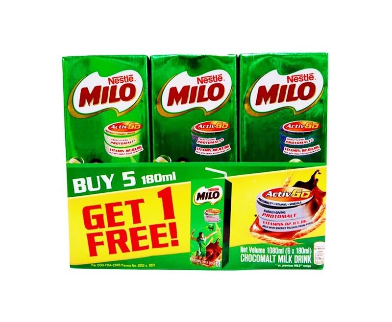 Nestlé Milo Chocomalt Milk Drink (6 Packs x 180mL)