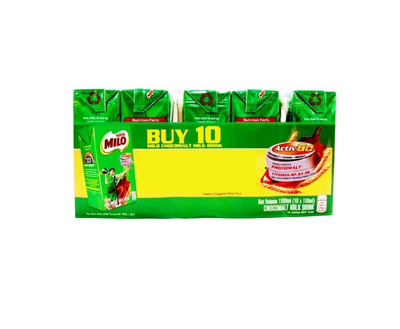 Nestlé Milo Chocomalt Milk Drink (10 Packs x 110mL)