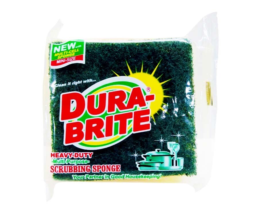 Dura-Brite Heavy Duty Multi-Purpose Scrubbing Sponge Multi-Cell Sponge ...